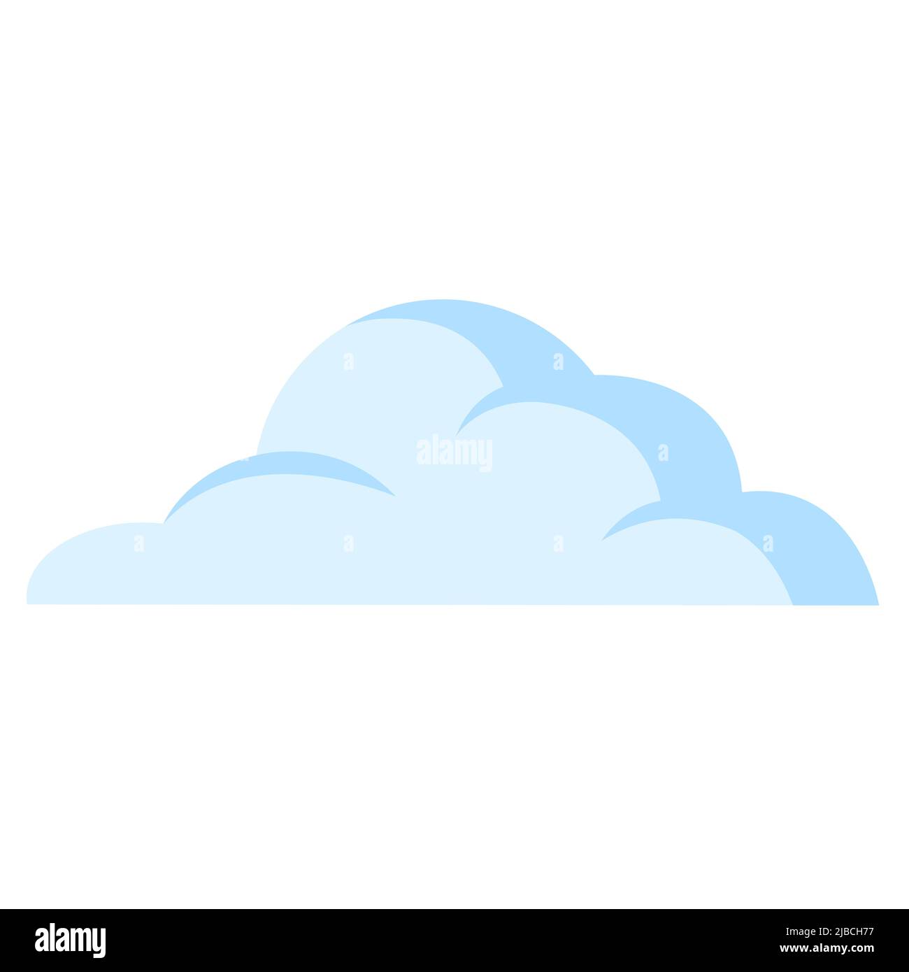 Cartoon blue cloud illustration vector isolated object Stock Vector Image & Art - Alamy