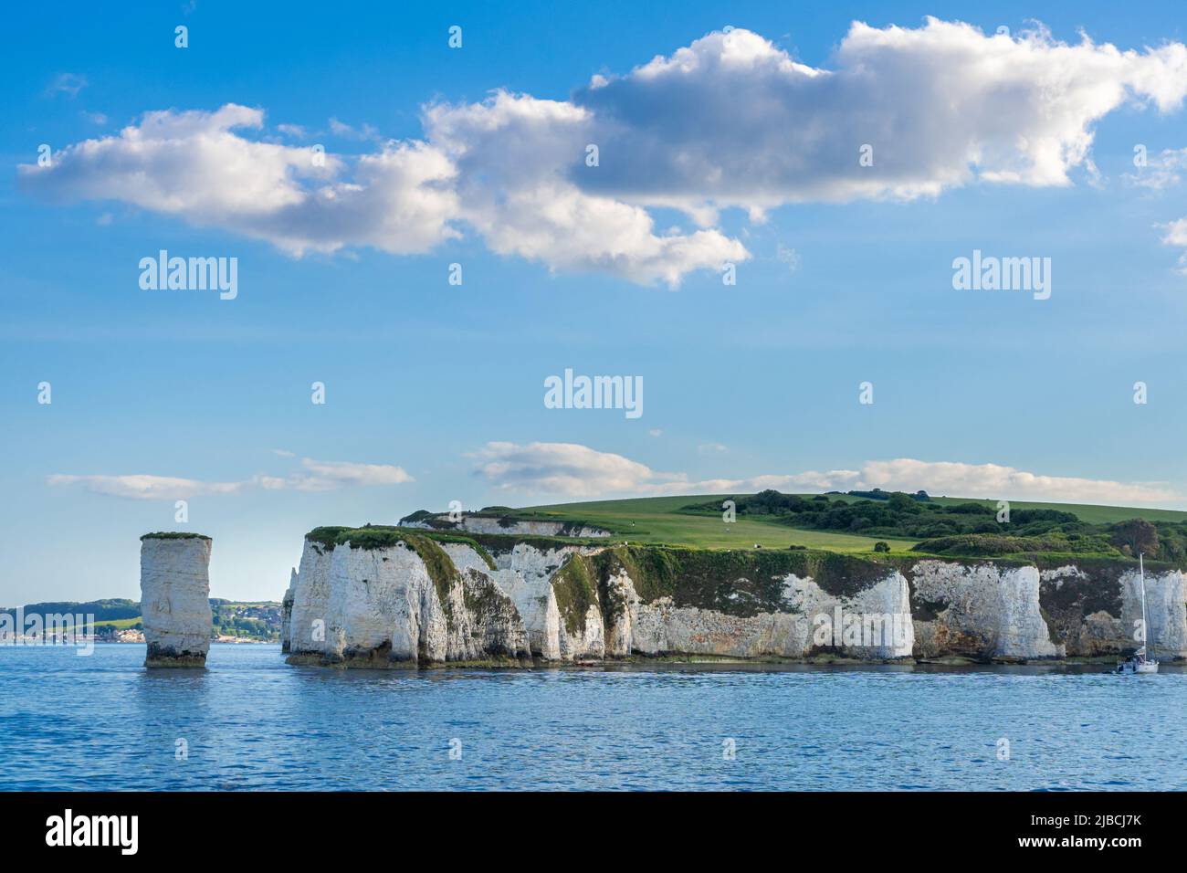 Old Harry Rocks, Dorset Jurassic Coast landmark and landscape, England ...