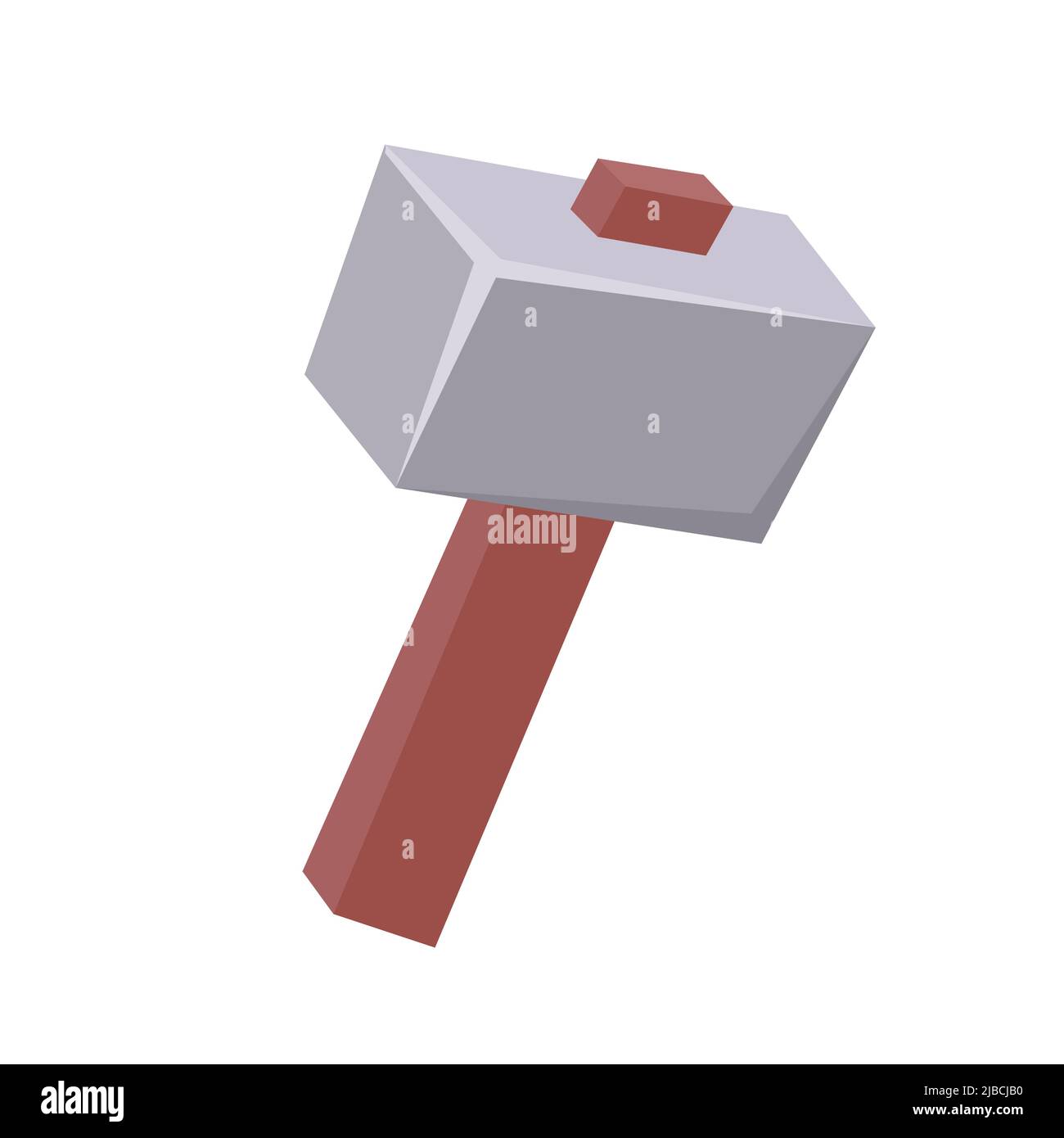 Cartoon stone rock hammer vector isolated object illustration Stock ...