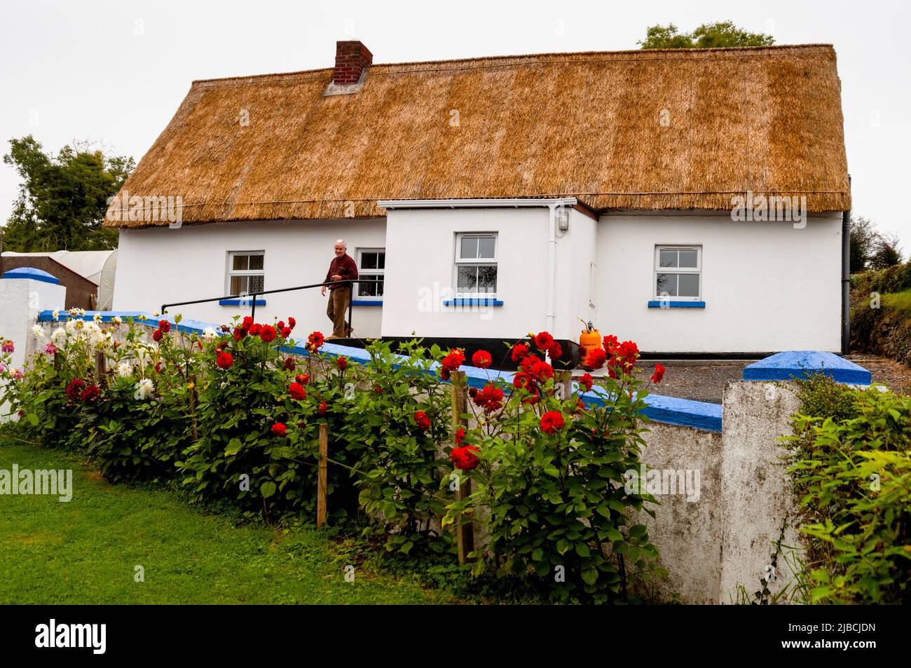 Thatched roof cottage in Cavan County, Ireland Stock Photo - Alamy
