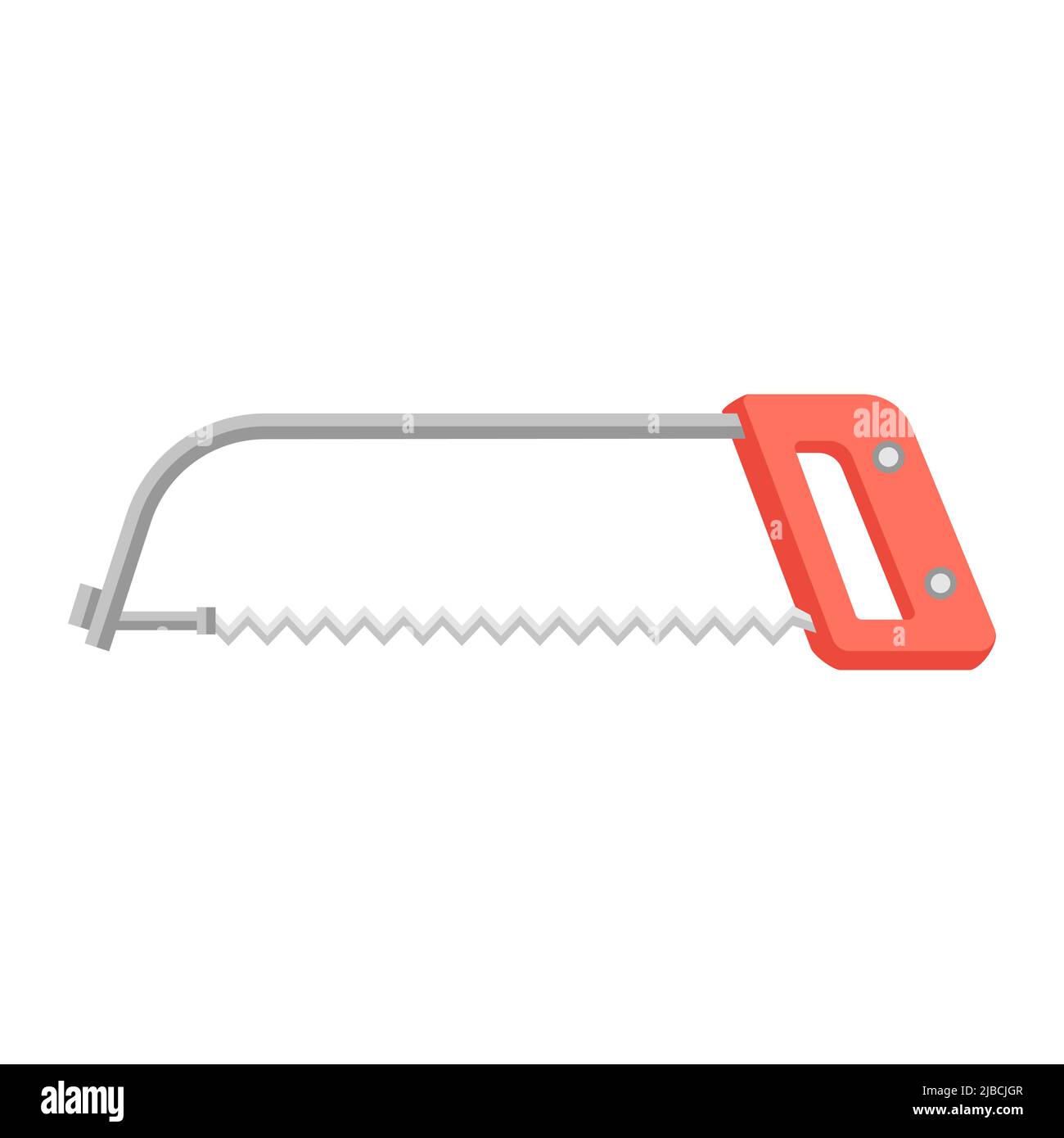 Cartoon hand saw vector isolated object illustration Stock Vector Image ...