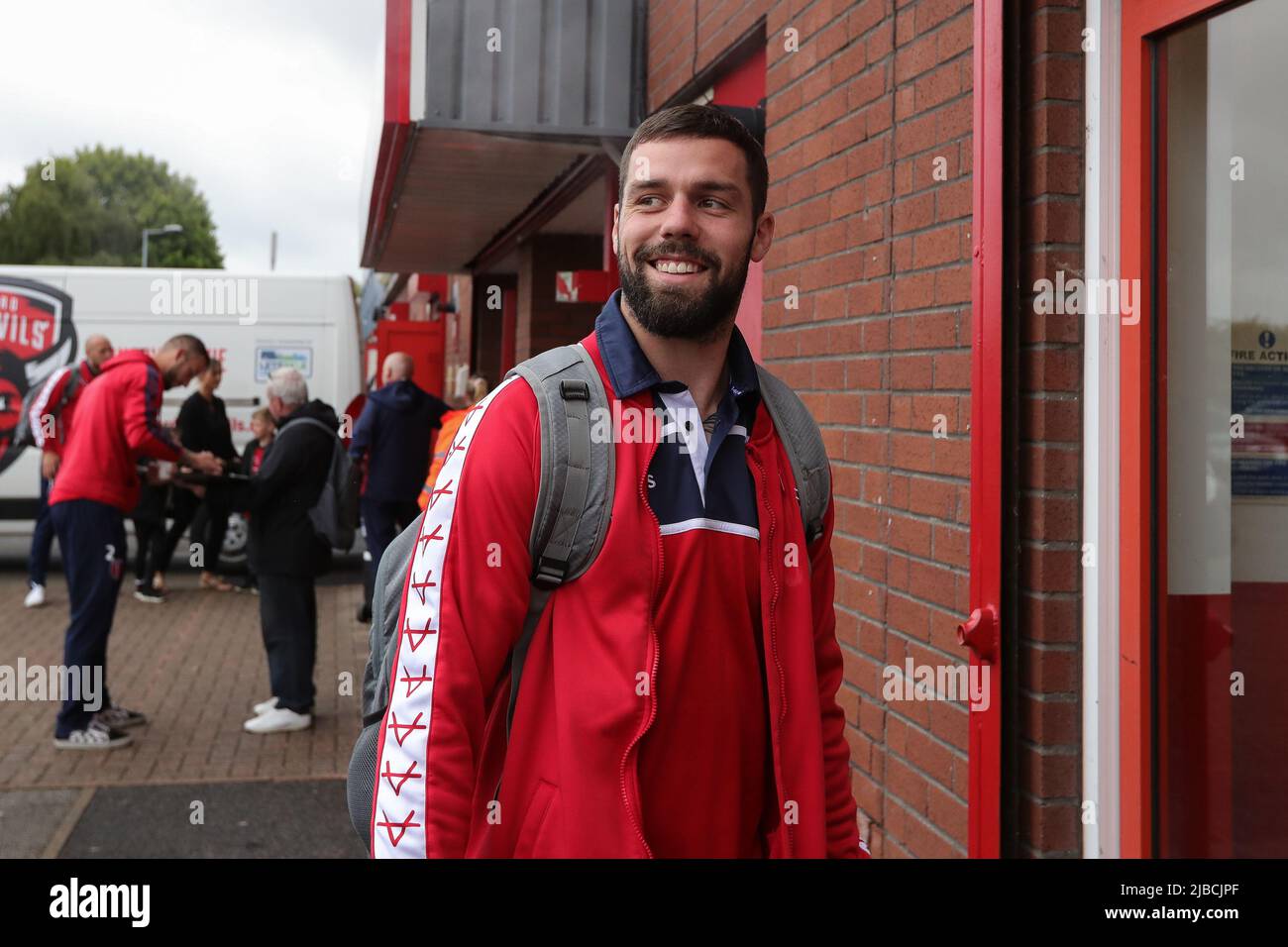 Will Dagger #19 of Hull KR arrives at The Sewell Group Craven Park ...