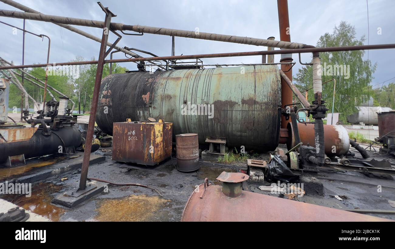 The surroundings of Chernobyl nuclear power plant in Chernobyl, Ukraine ...