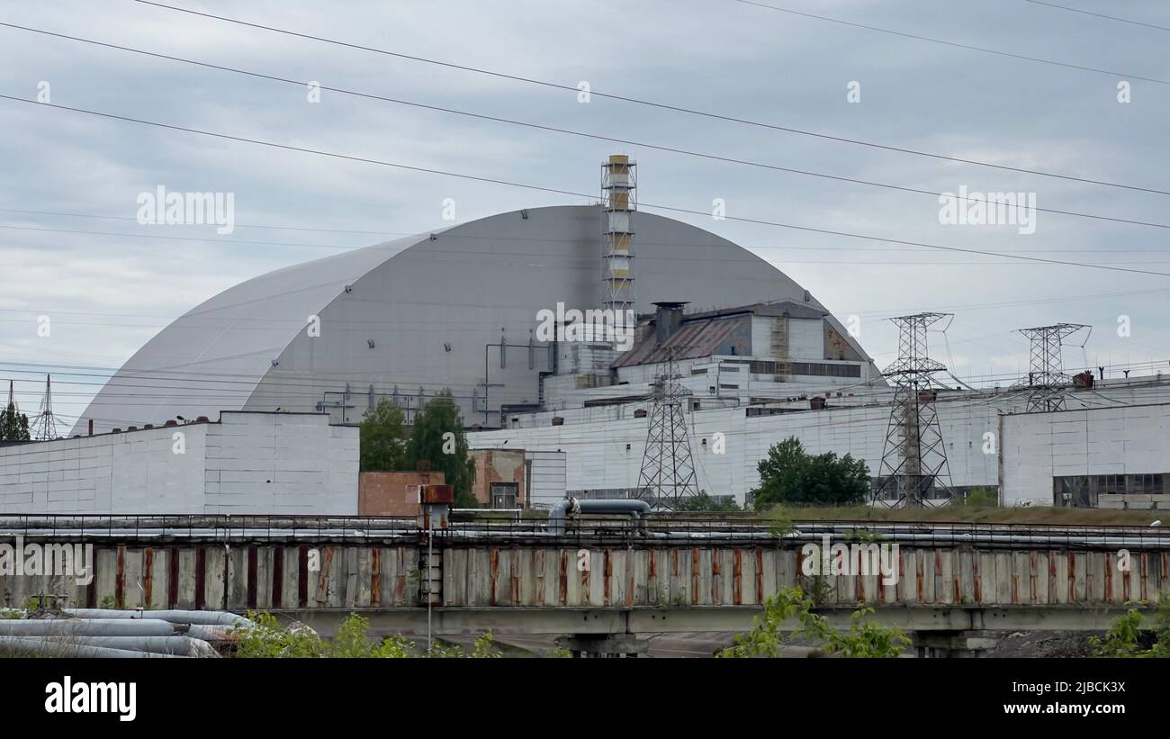The surroundings of Chernobyl nuclear power plant in Chernobyl, Ukraine ...