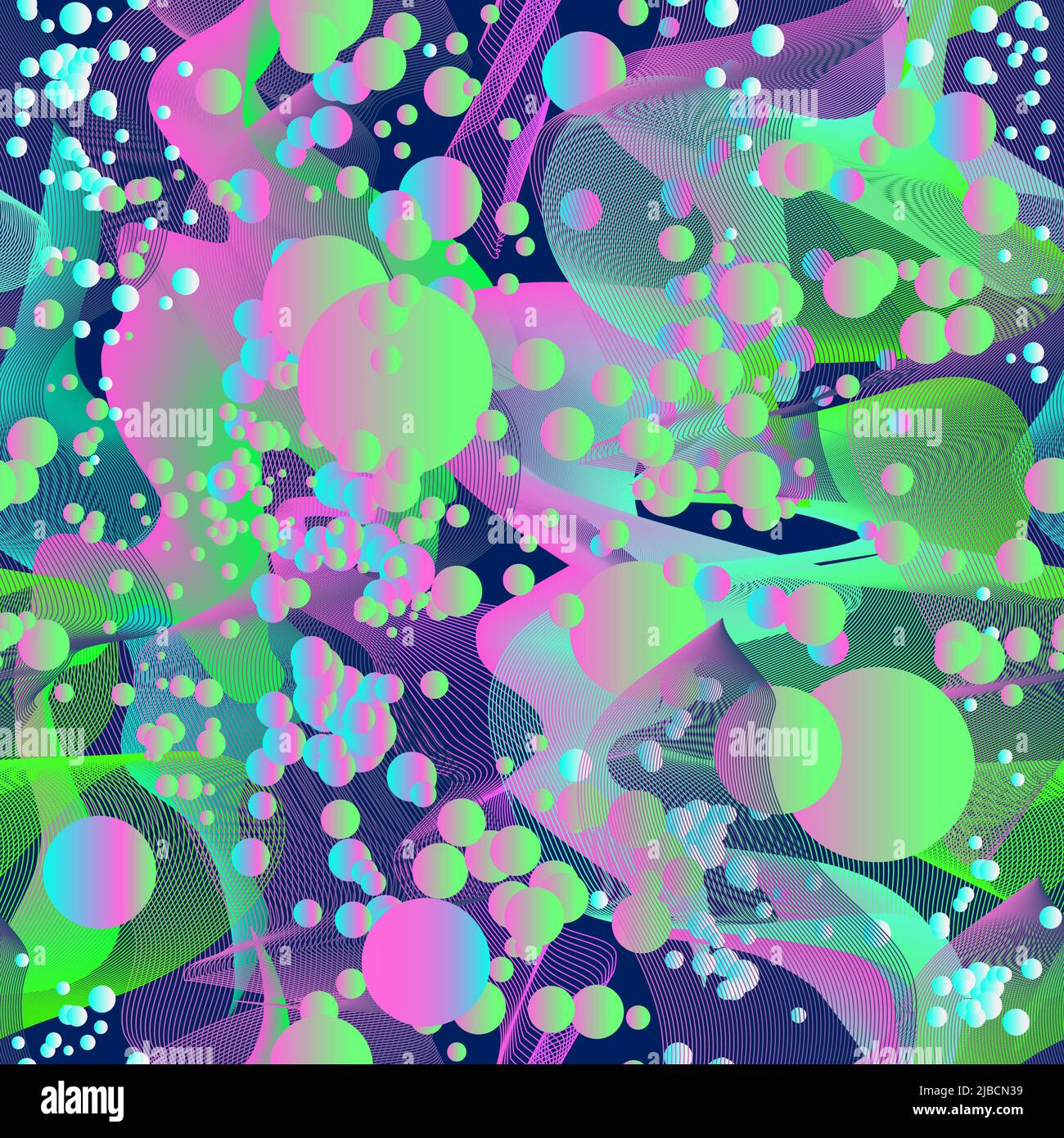 Green abstract bubbles and lines Stock Vector Image & Art - Alamy