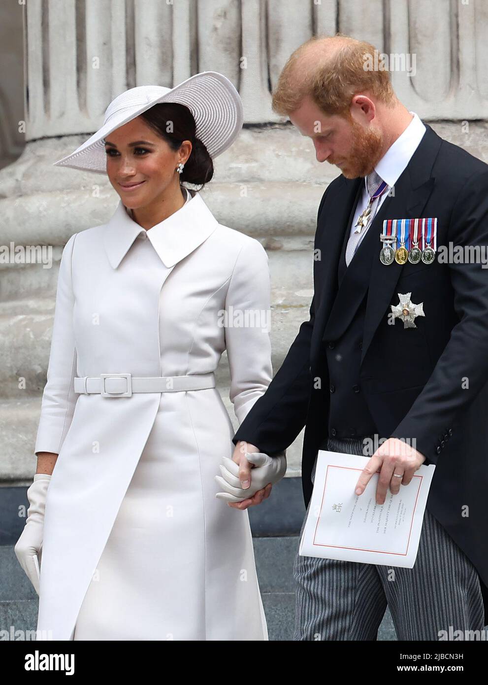London, UK 3rd June, 2022 : Meghan, Duchess of Sussex and Prince Harry ...