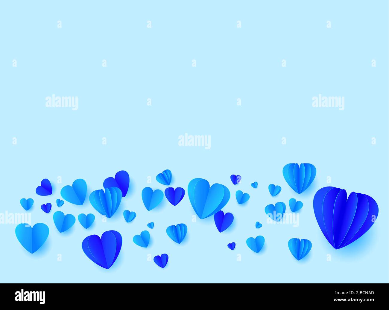 Blue hearts backdrop Stock Vector Image & Art - Alamy