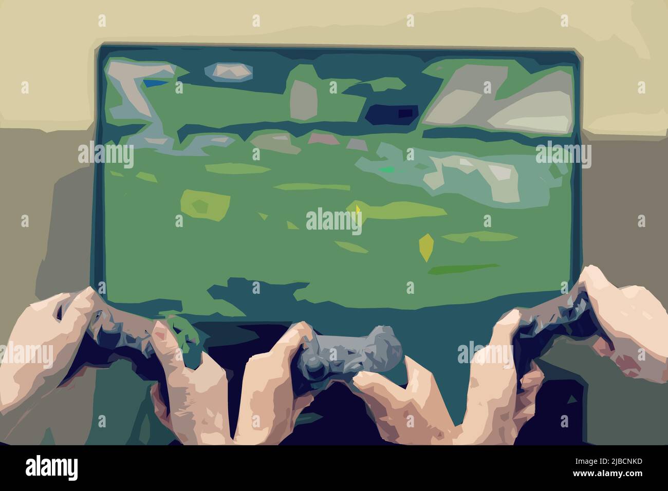 Red game controller over hi-res stock photography and images - Alamy