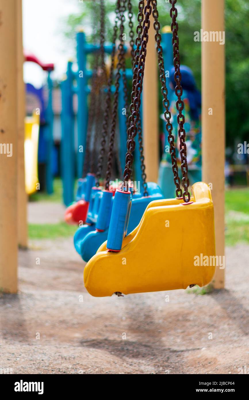 Yellow swing hi-res stock photography and images - Alamy
