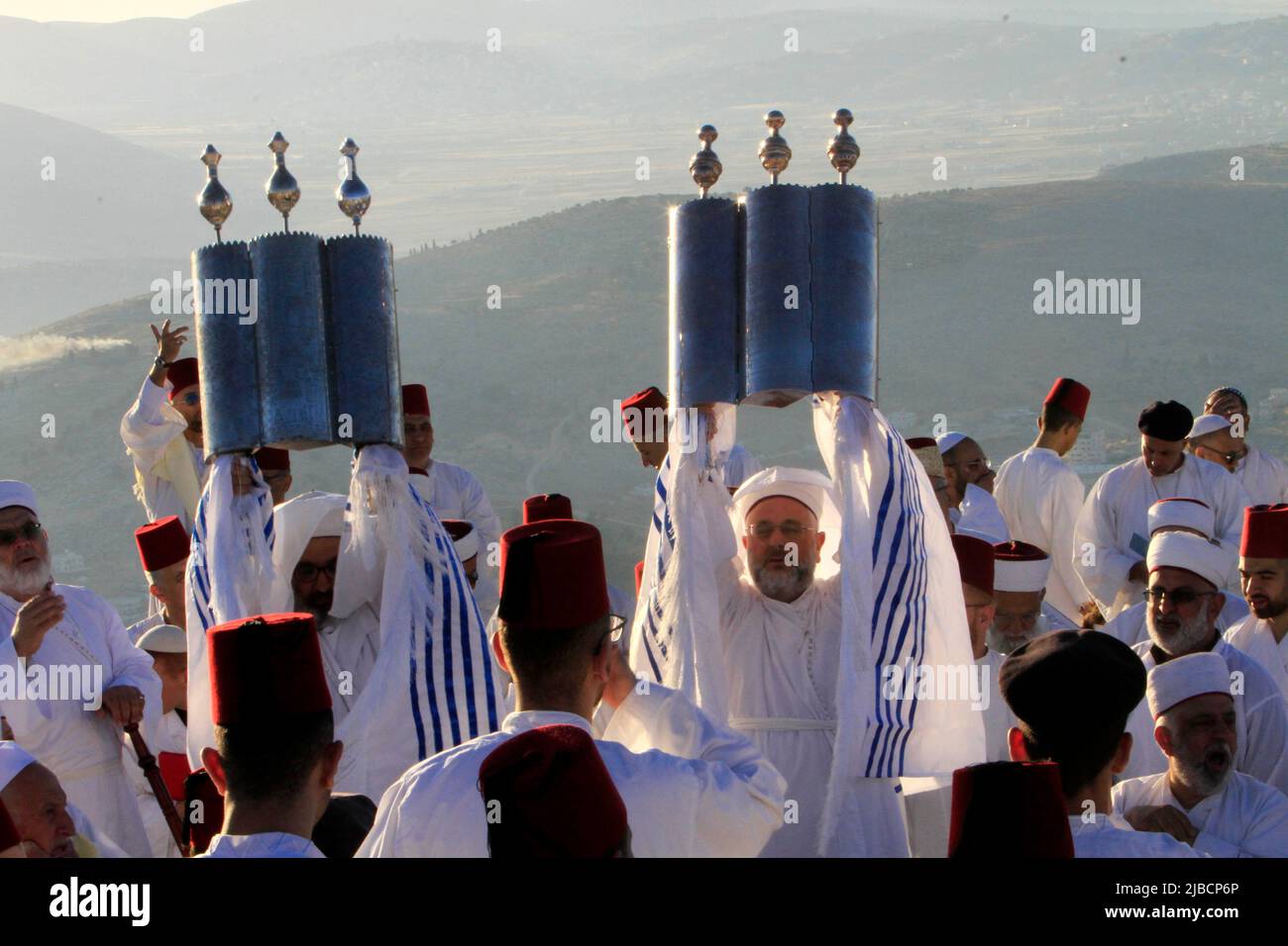 June 5, 2022, Nablus, West bank, Palestine: Members of the ancient ...