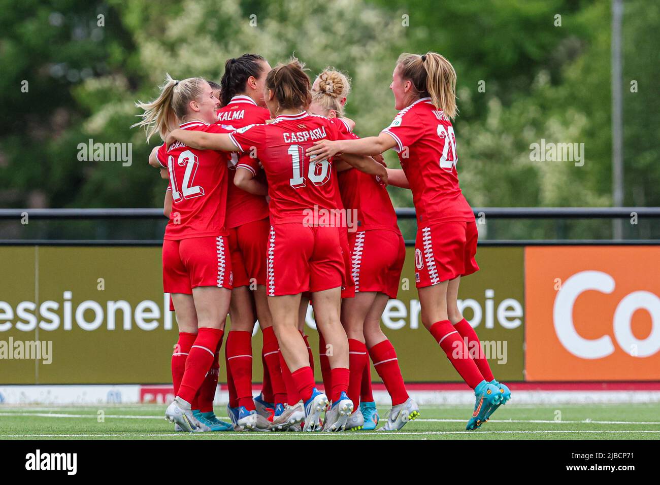 ENSCHEDE, NETHERLANDS - JUNE 5: players of FC Twente celebrating during ...