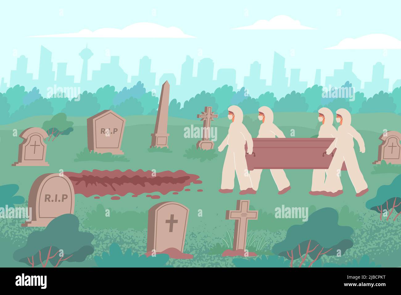 Outdoor funeral Stock Vector Images - Alamy