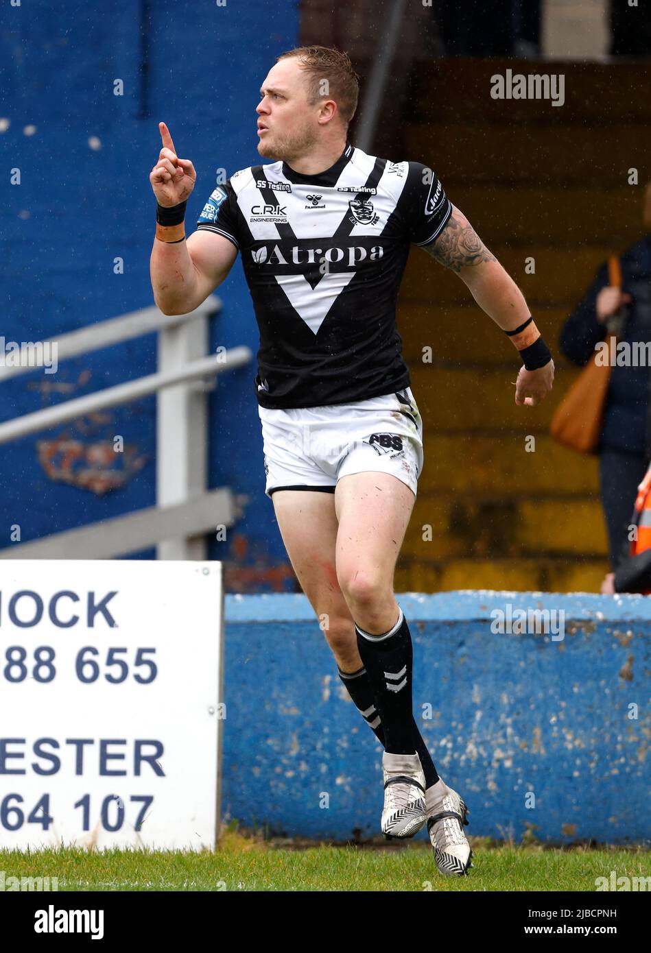 Hull FC's Adam Swift celebrates scoring his side's first try of the ...