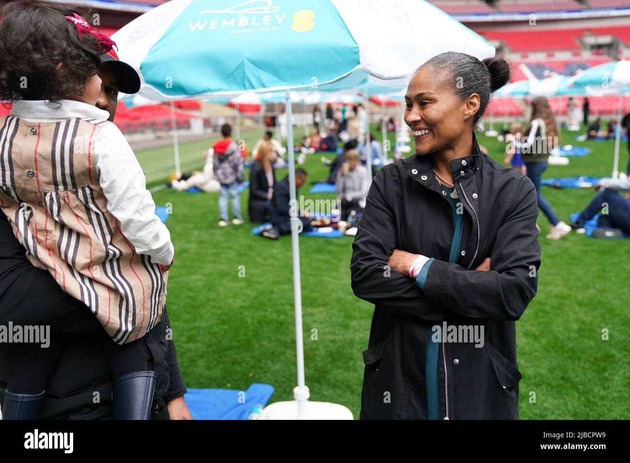 Ex footballer Rachel Yankey at the Platinum Jubilee Party - Picnic on ...