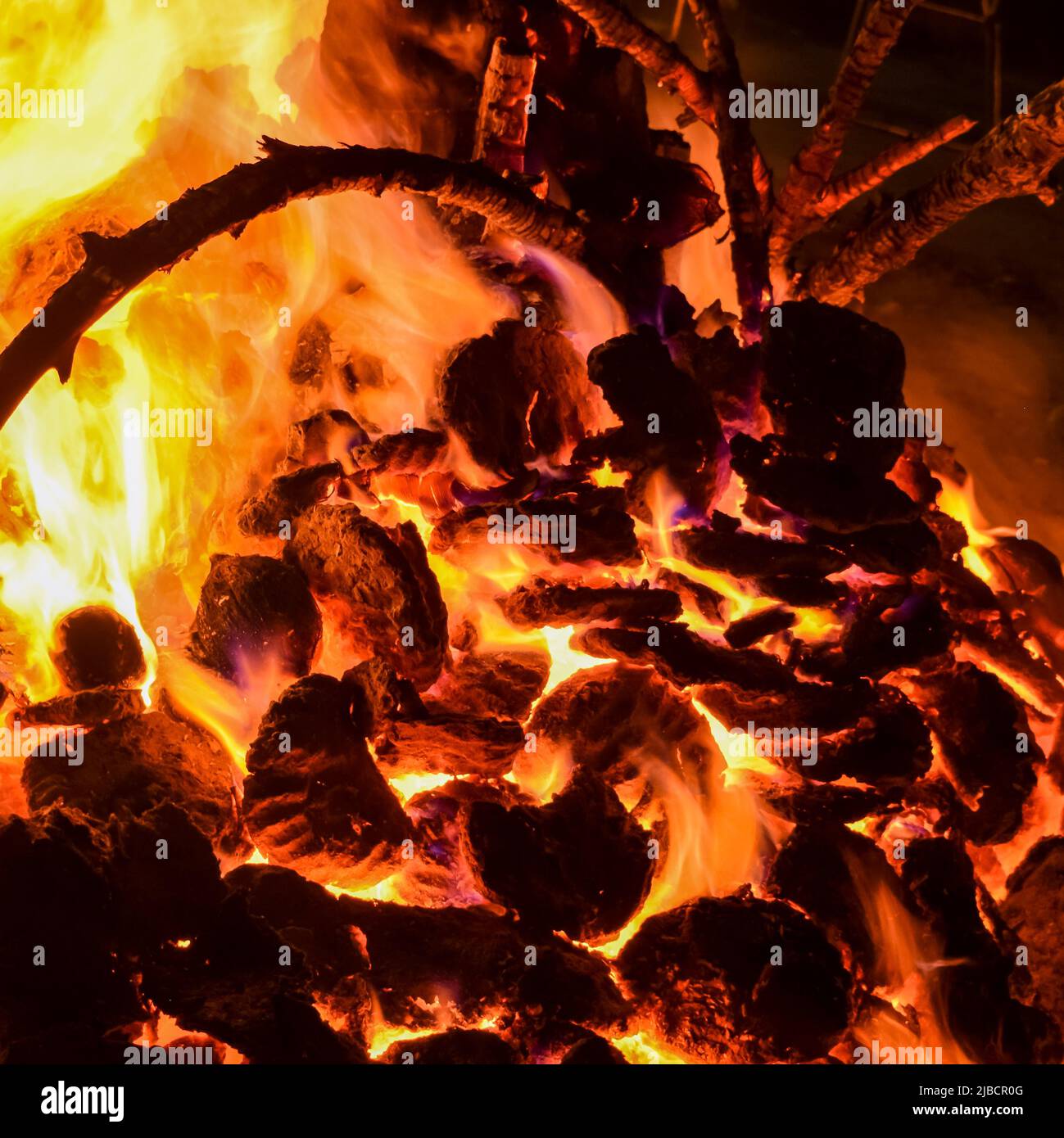 Fire flames on black background, Blaze fire flame texture background ...