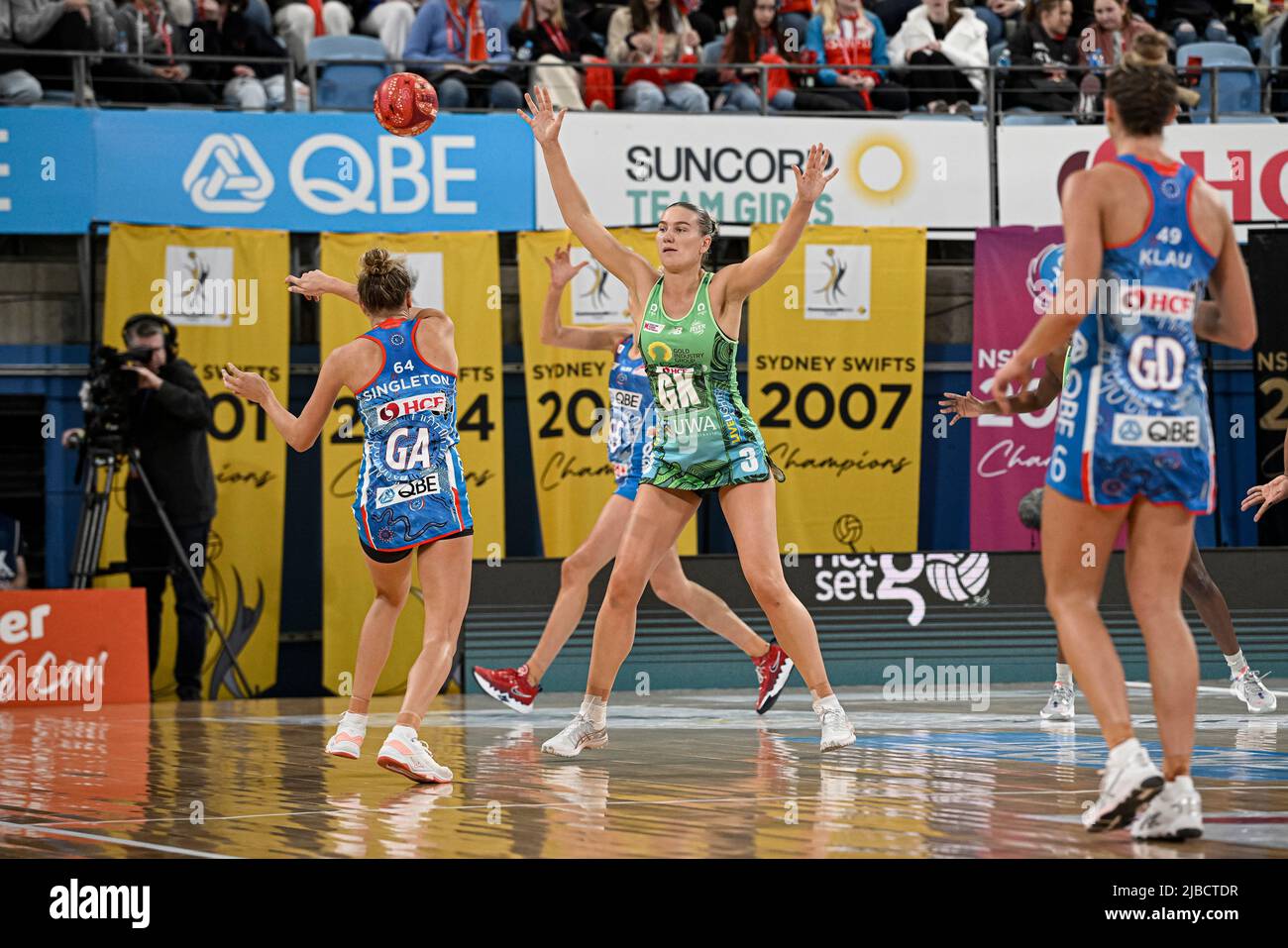 New South Wales, Australia; 5th June 2022; Ken Rosewall Arena, Sydney ...