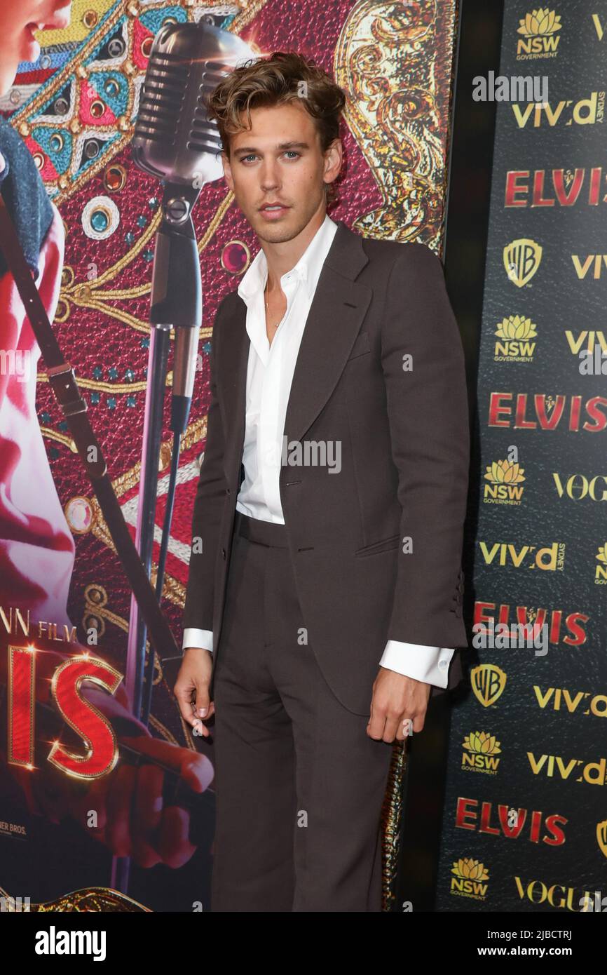 June 5, 2022: AUSTIN BUTLER attends the Sydney Premiere of ELVIS at The ...