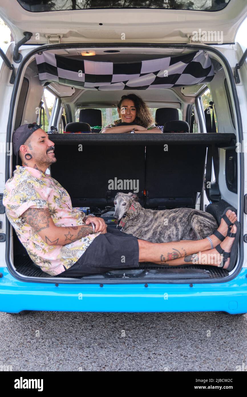 Back of van inside hi-res stock photography and images - Alamy