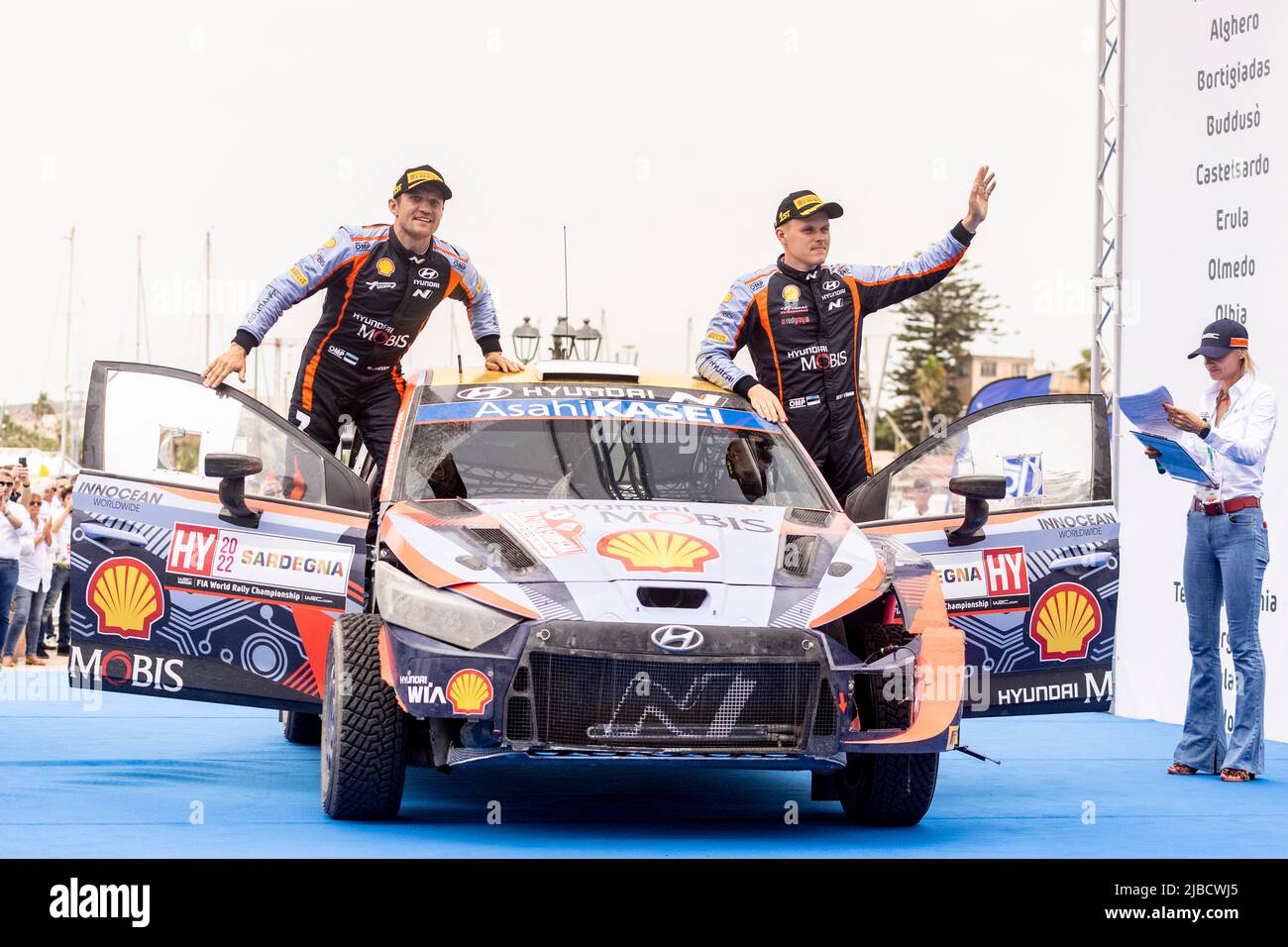 TANAK Ott (est), Hyundai Shell Mobis World Rally Team, Hyundai i20 N ...