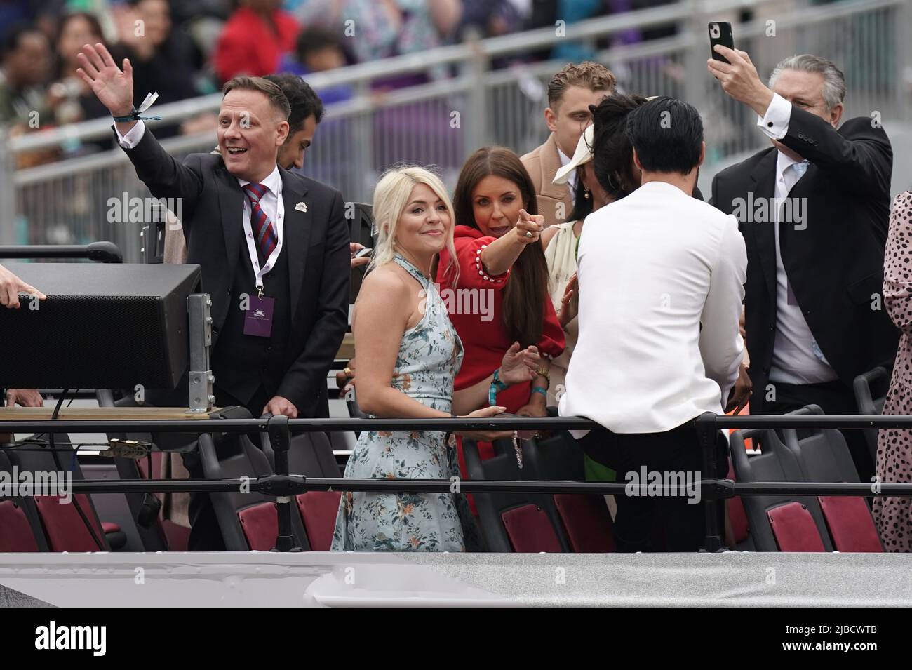 Holly Willoughby during the Platinum Jubilee Pageant in front of ...
