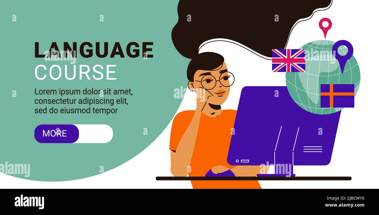 Teaching english horizontal Stock Vector Images - Alamy