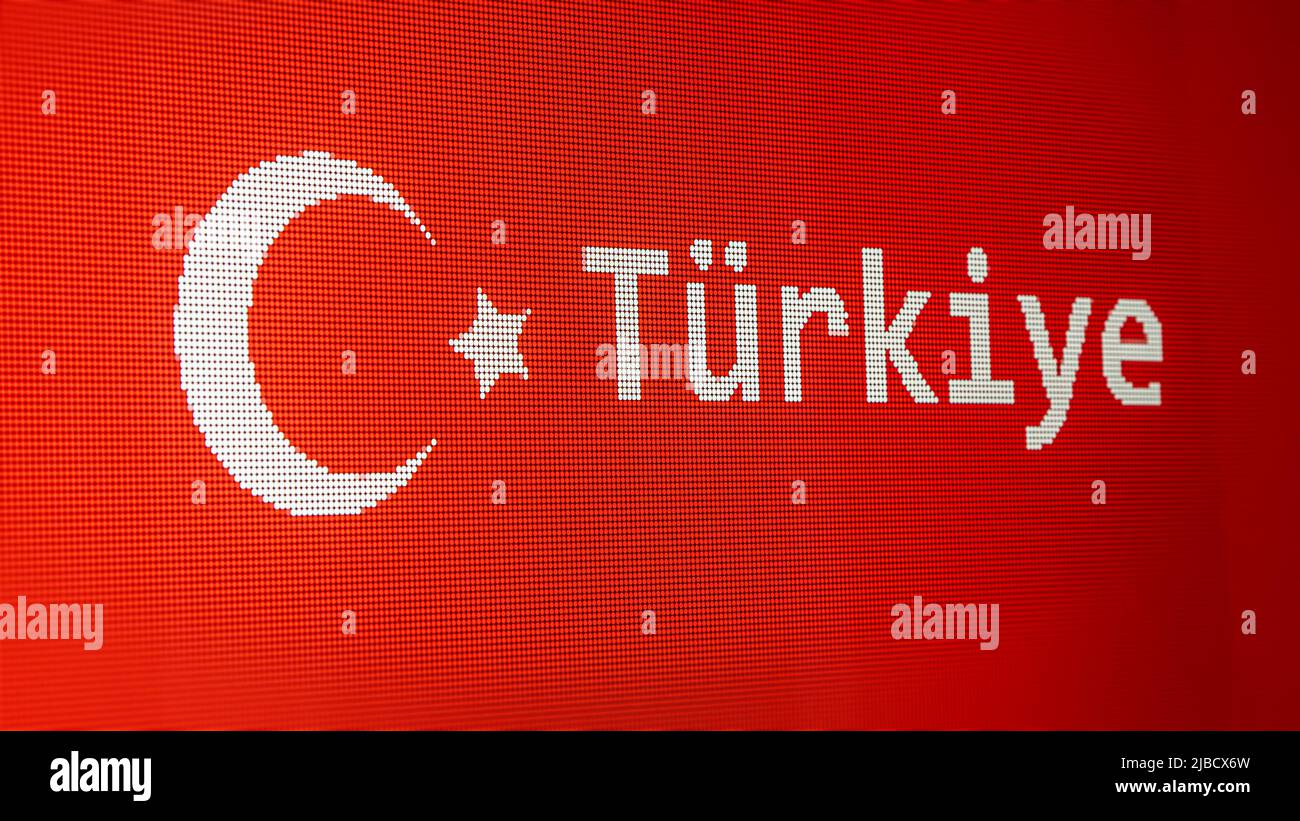 Turkiye name hi-res stock photography and images - Alamy
