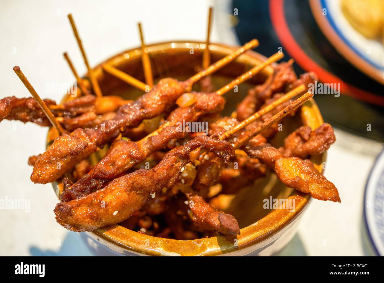 Barbecue skewers pot hi-res stock photography and images - Alamy