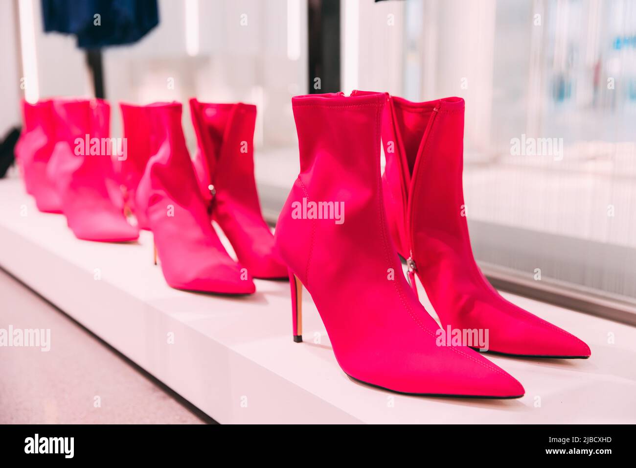 Boots on shelf hi-res stock photography and images - Alamy