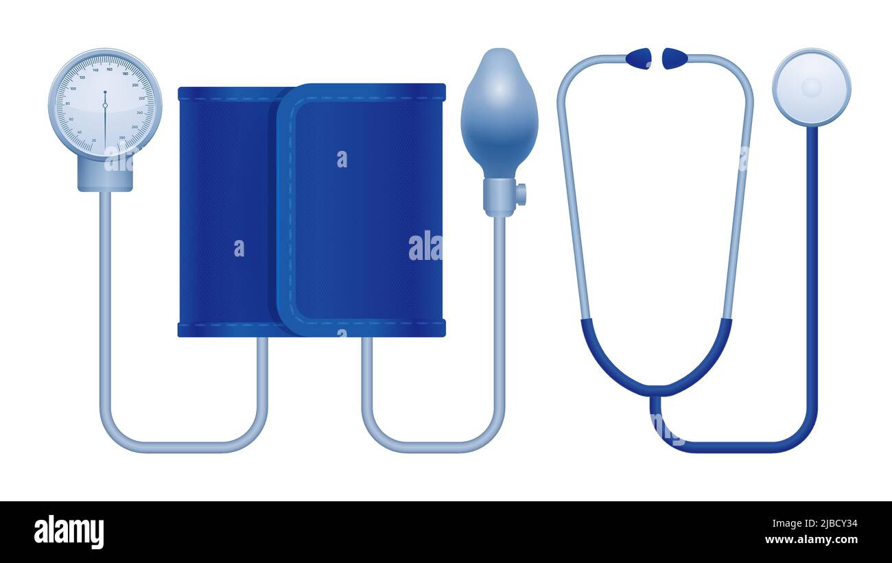 Aneroid manual tonometer with stethoscope medical arterial blood ...