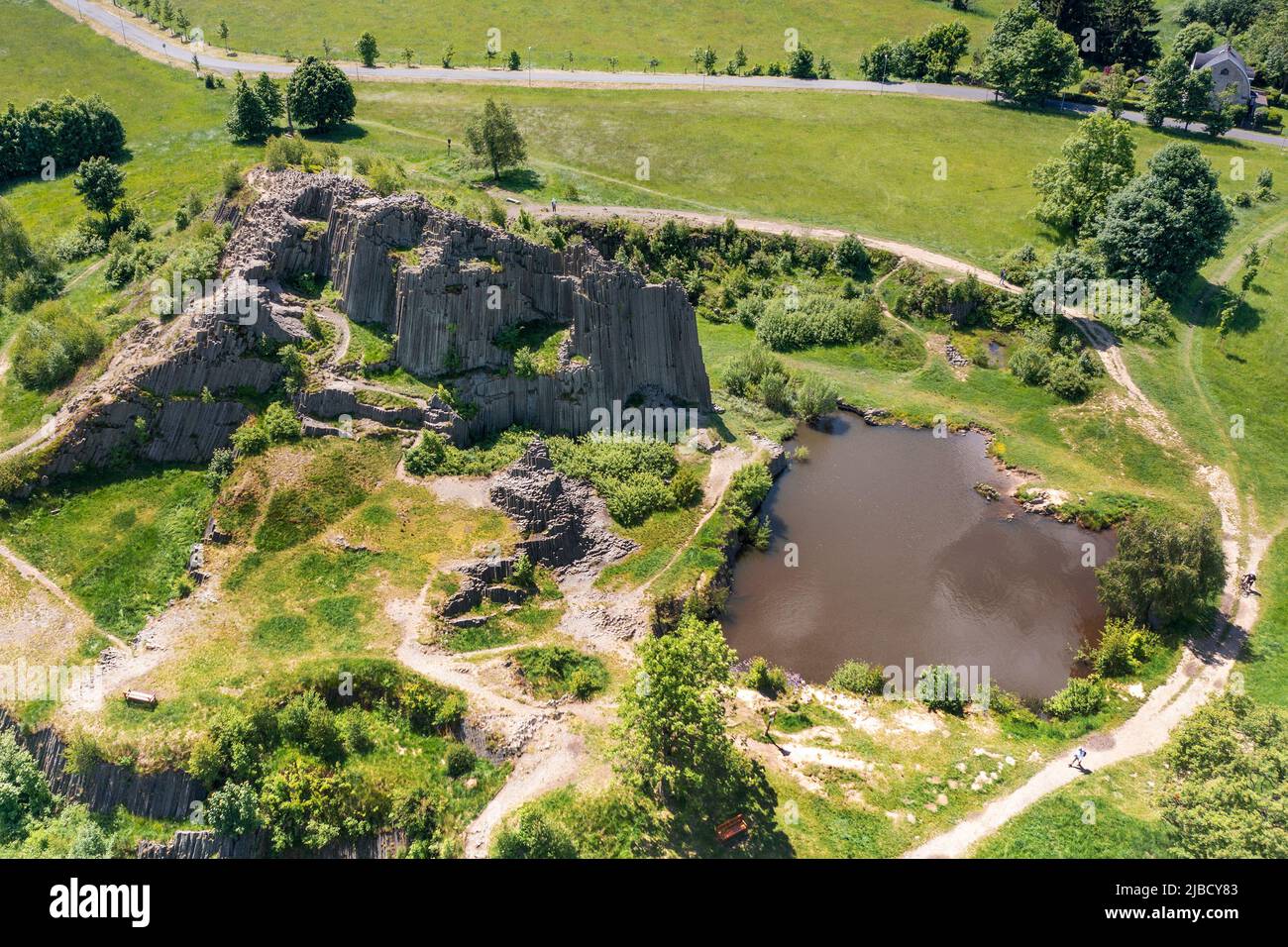 Varhany, národní přírodní památka, Panská skála, Kamenický Šenov, Česká ...