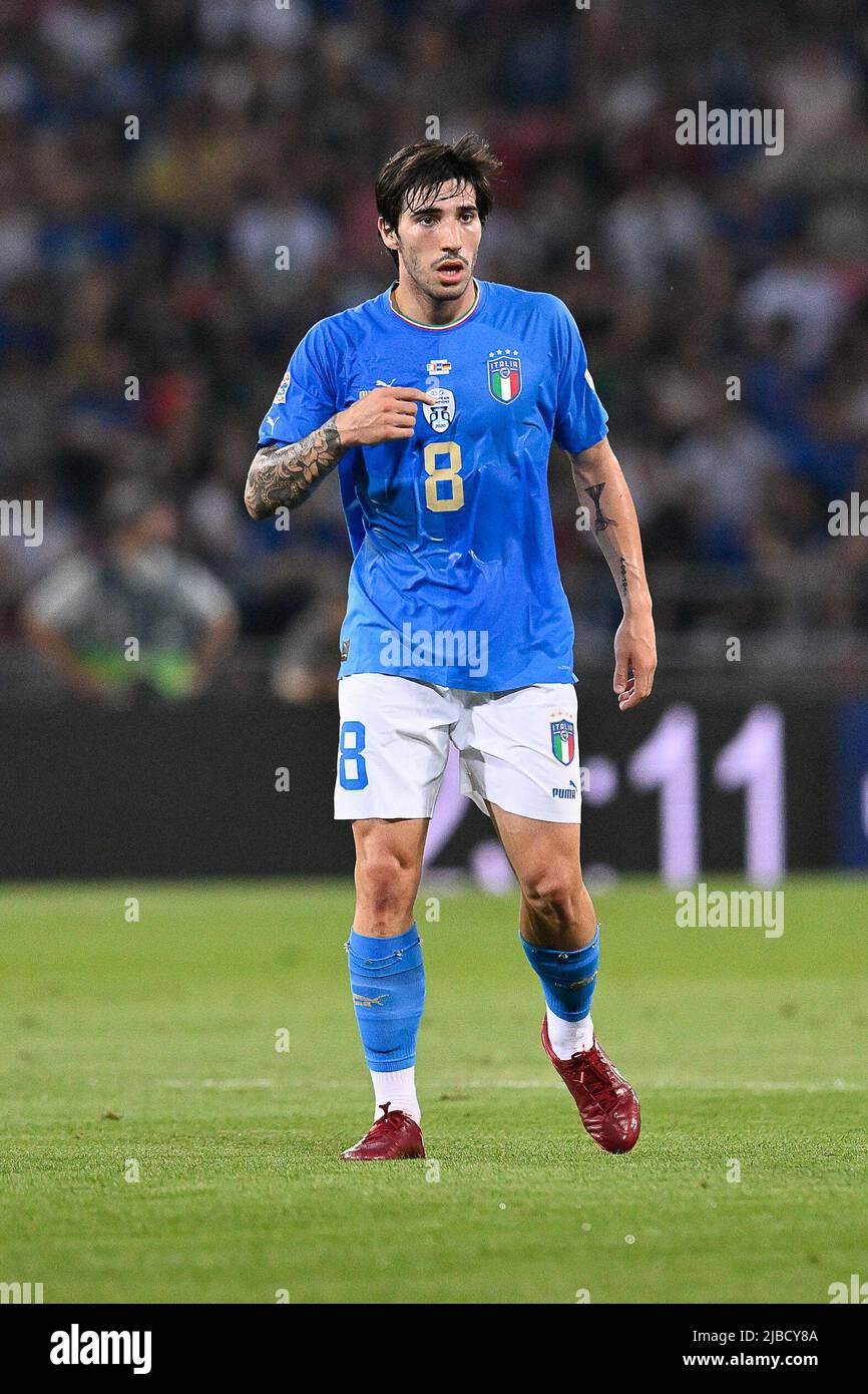 Sandro Tonali of Italy during football match Italy vs Germany, at the ...