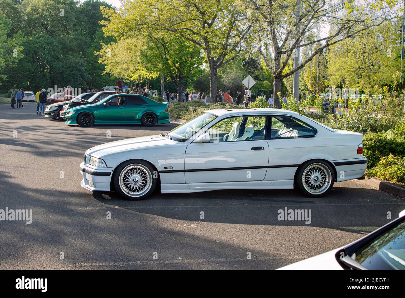 White show car hi-res stock photography and images - Alamy