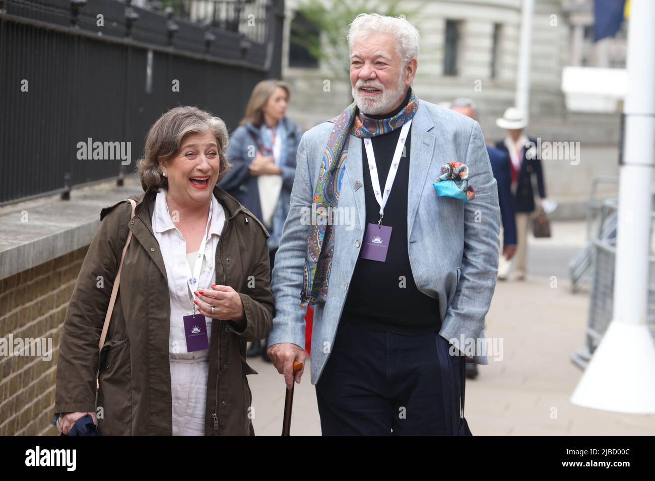 EDITORIAL USE ONLY Caroline Quentin and Matthew Kelly arrive at Horse ...