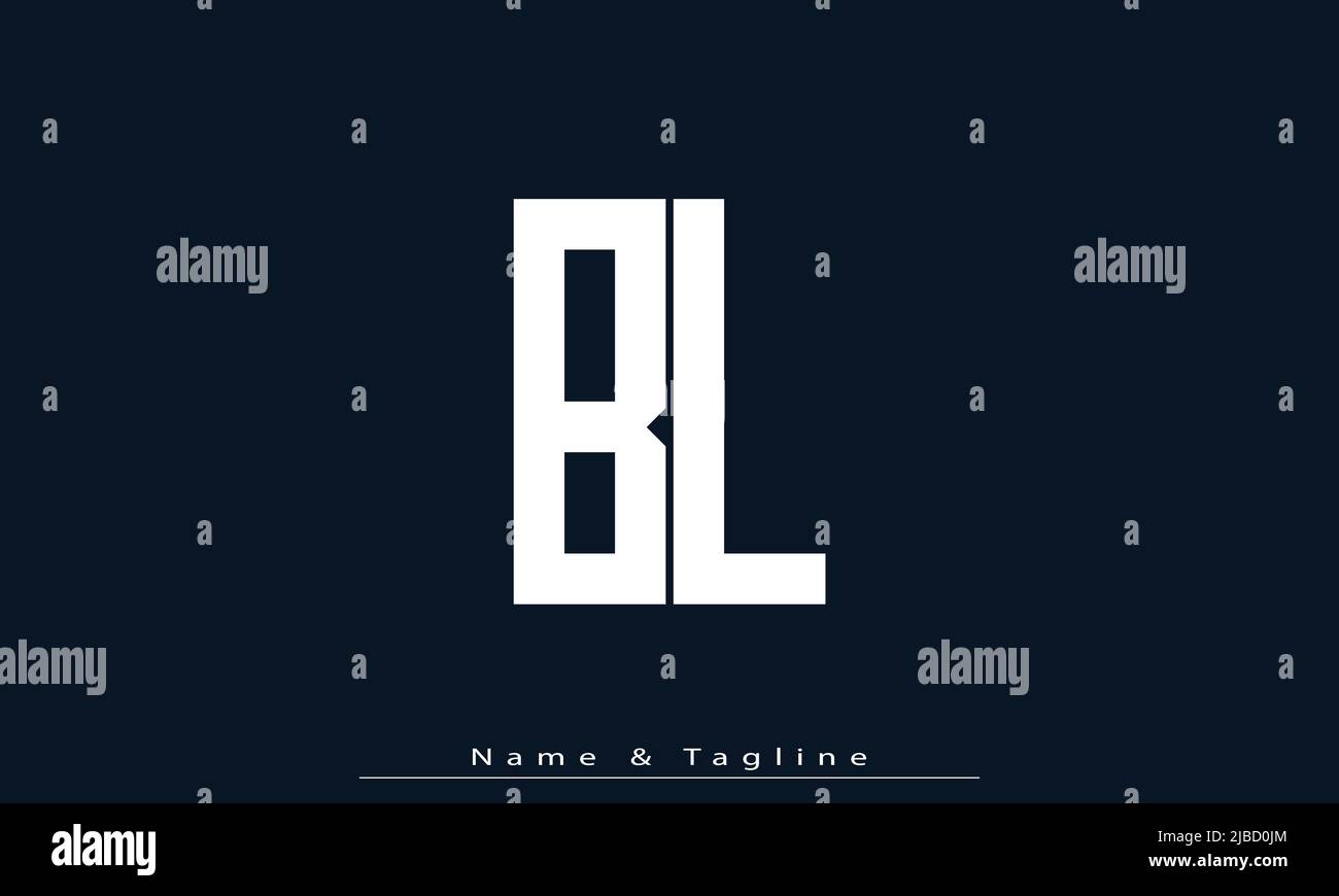 Alphabet letters Initials Monogram logo BL, LB Stock Vector Image & Art ...
