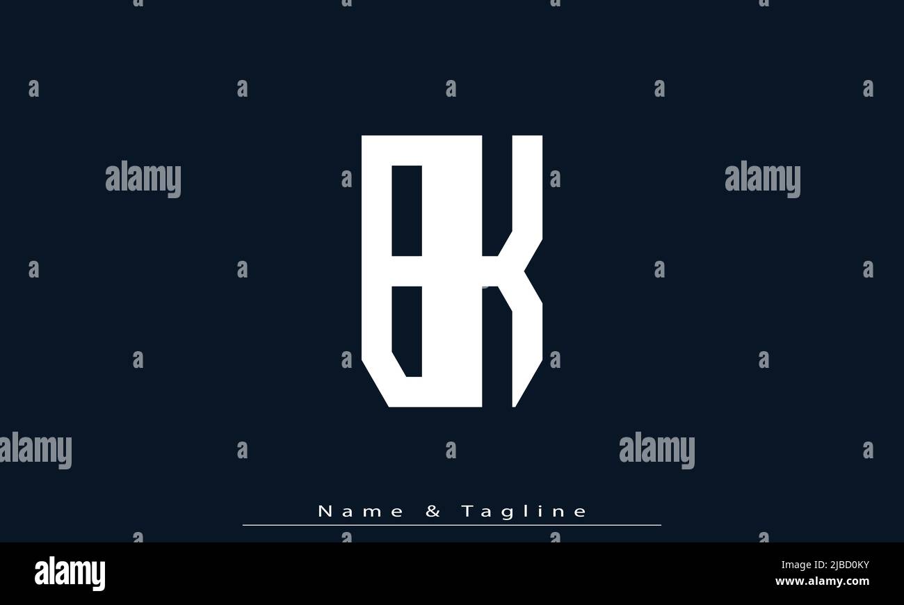 Alphabet letters Initials Monogram logo BK, KB Stock Vector Image & Art ...