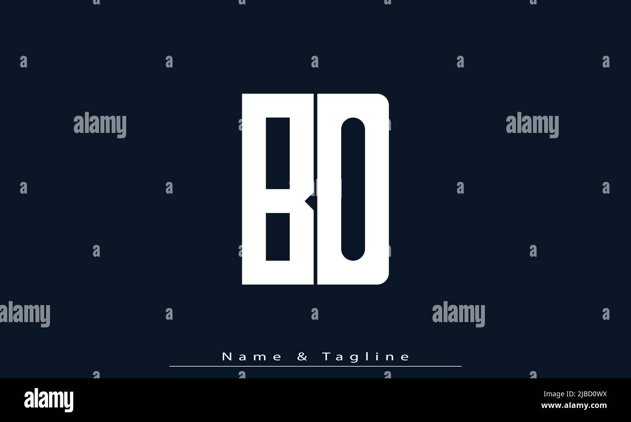 Alphabet letters Initials Monogram logo BO, OB Stock Vector Image & Art ...