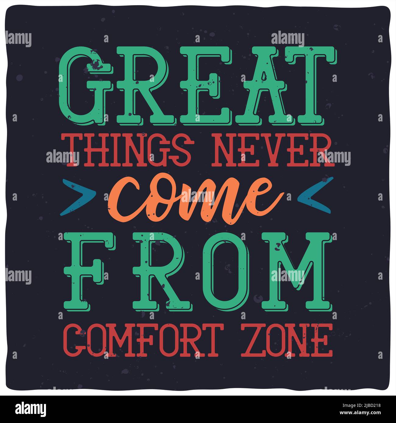 Motivational poster. Inspirational quote design Stock Vector Image ...