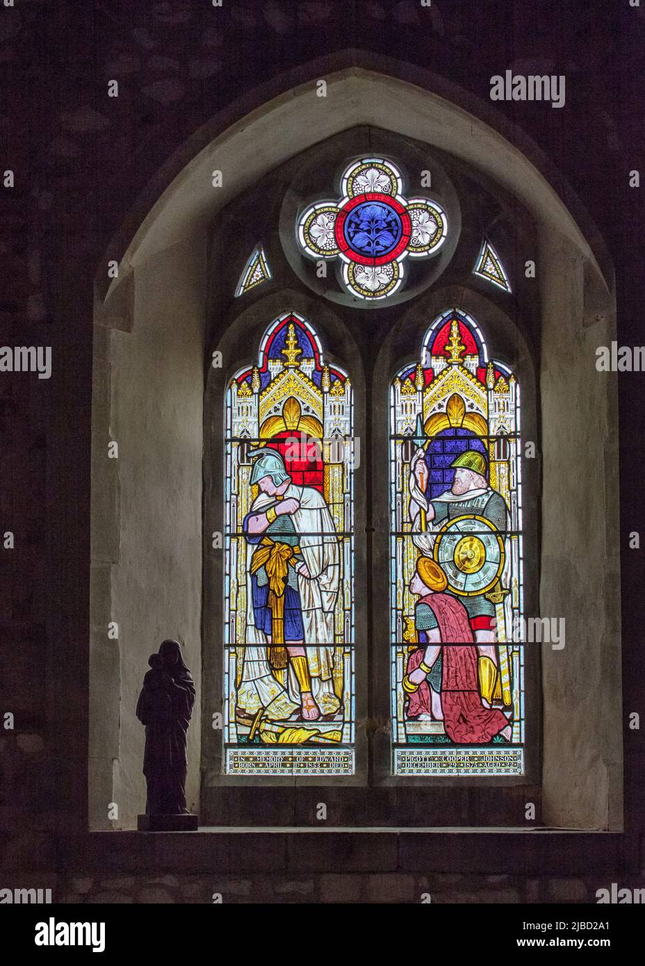 Stained Glass windows at St Mary's Church Stock Photo - Alamy