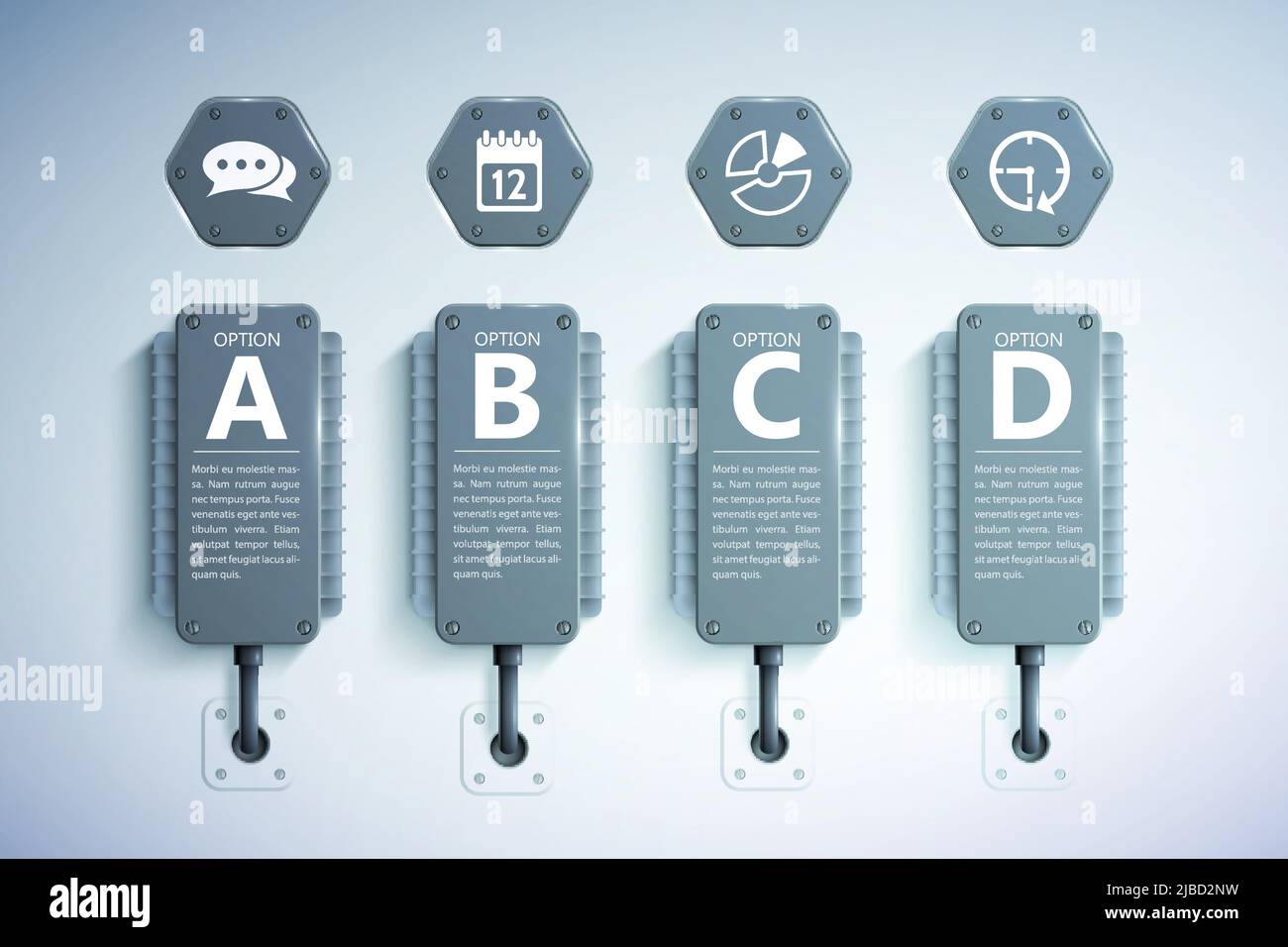 Information radiator text Stock Vector Images - Alamy