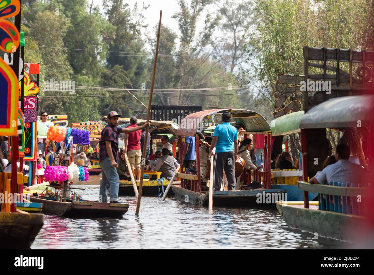 Mexico City, January 19th 2019: Families enjoying a traditional day out ...