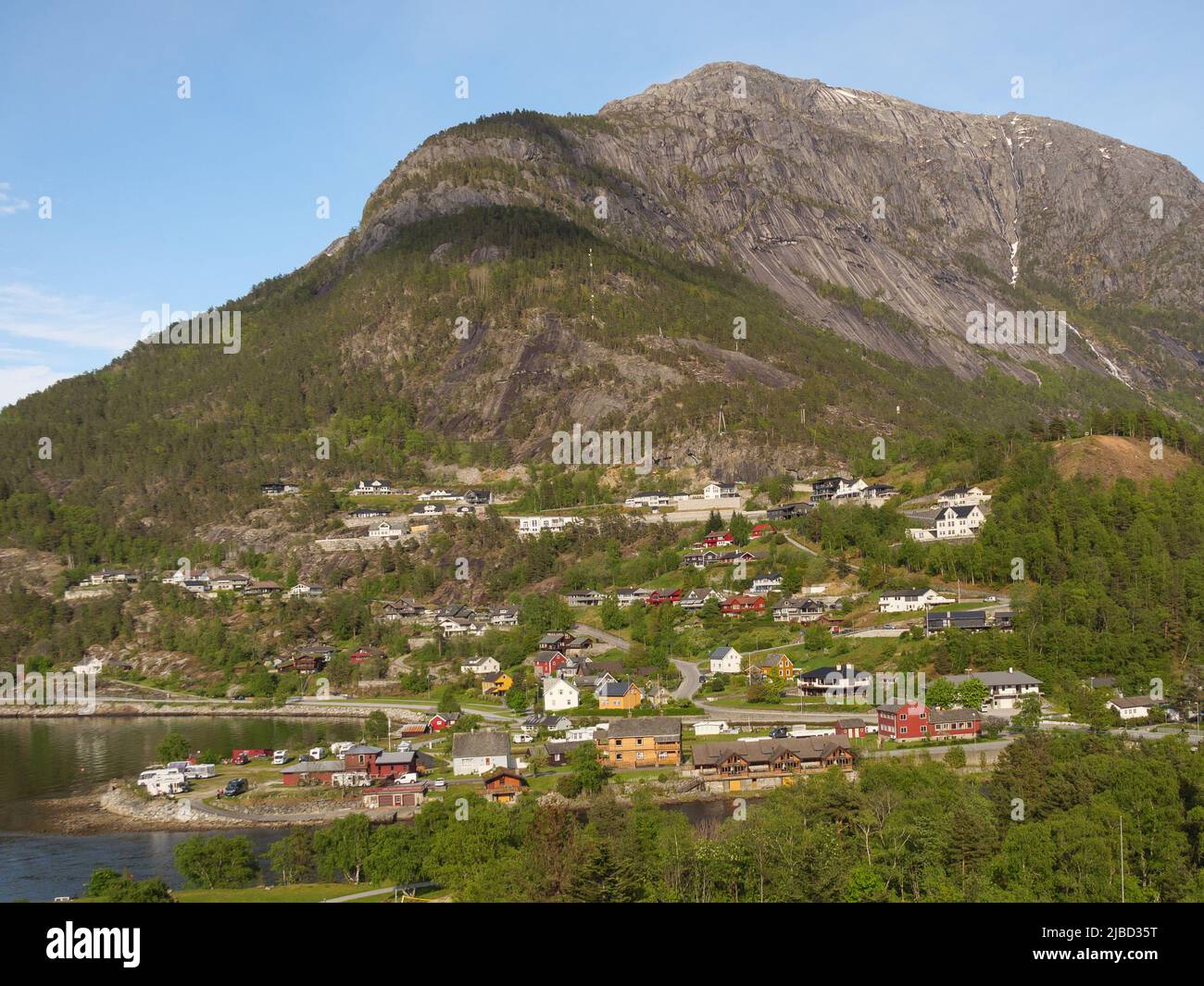 ship cruise in the norwegian hardangerfjord Stock Photo - Alamy