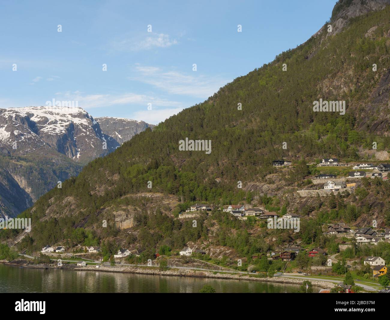 ship cruise in the norwegian hardangerfjord Stock Photo - Alamy