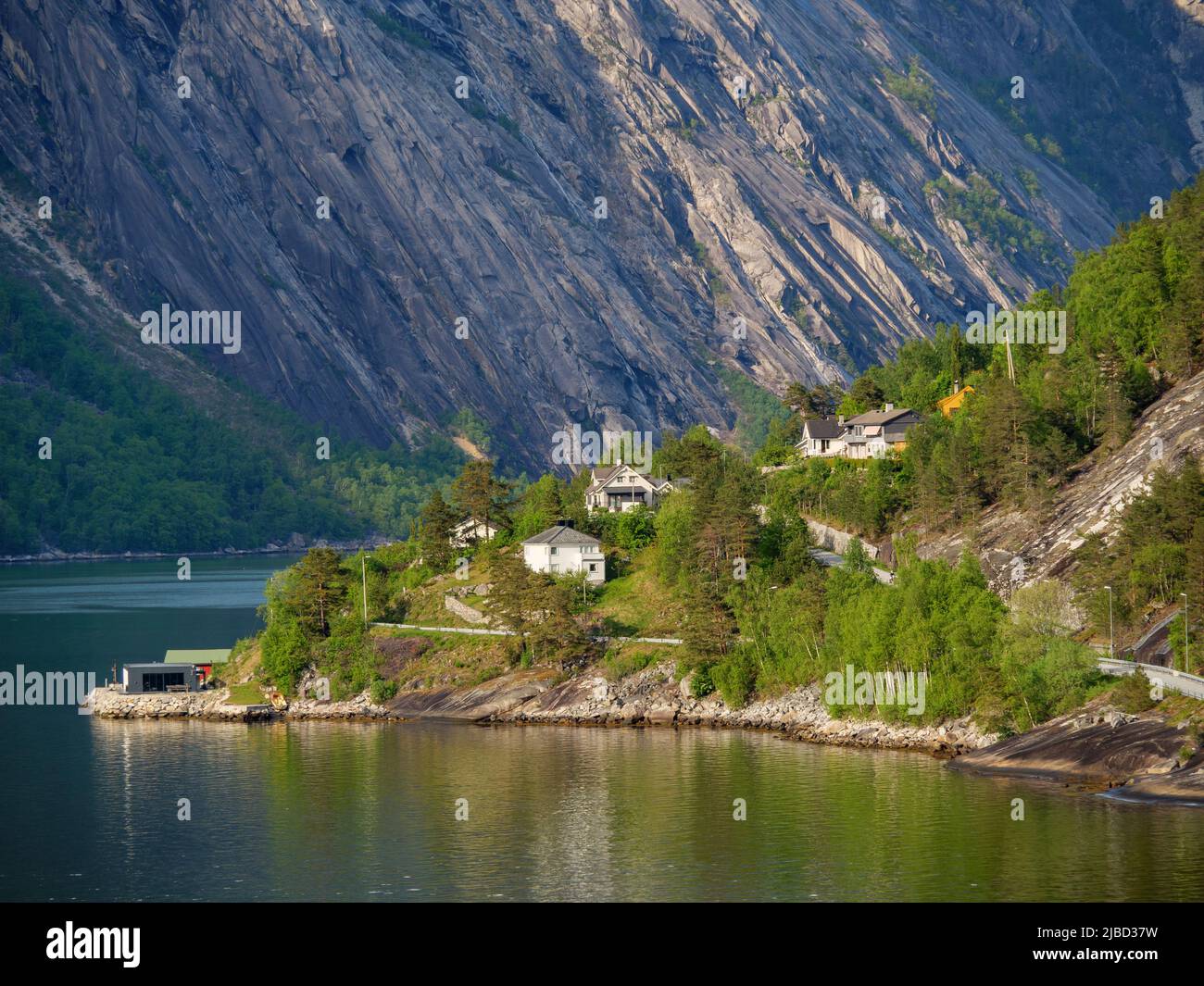ship cruise in the norwegian hardangerfjord Stock Photo - Alamy