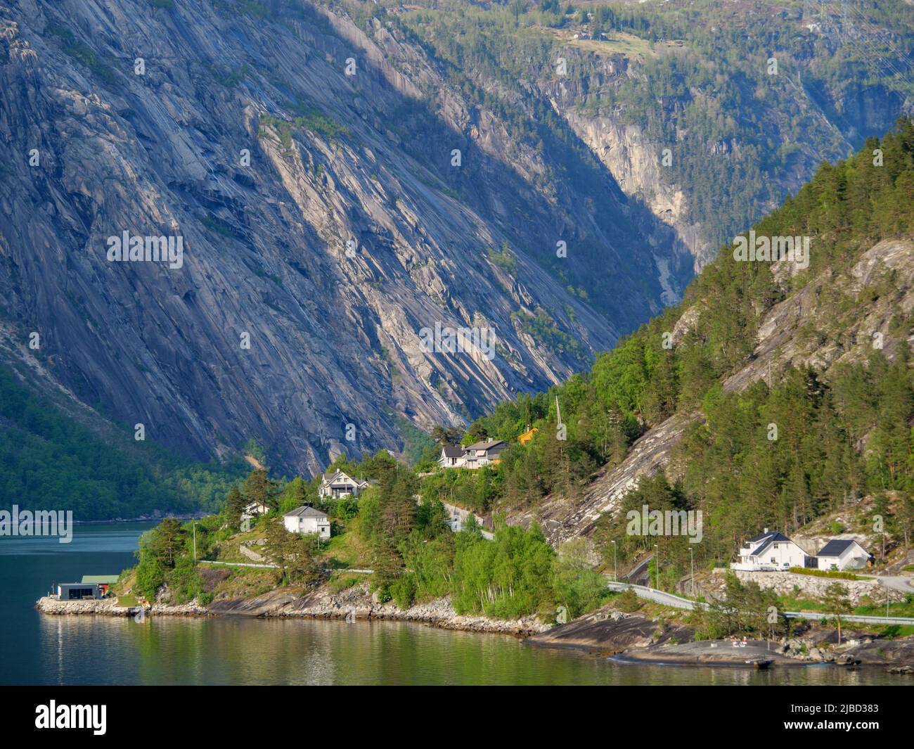 ship cruise in the norwegian hardangerfjord Stock Photo - Alamy