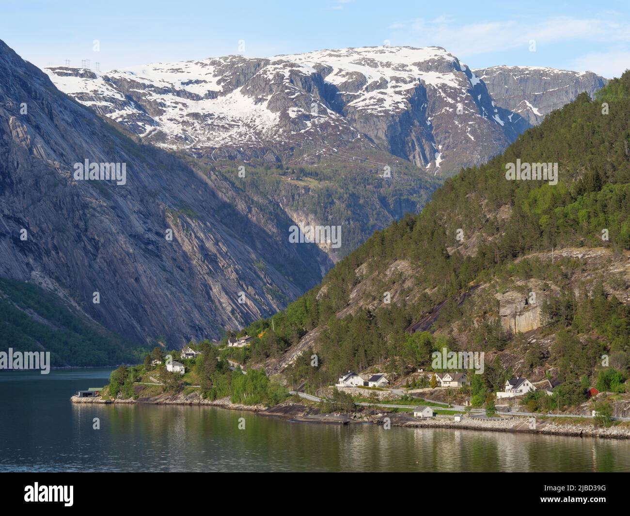 ship cruise in the norwegian hardangerfjord Stock Photo - Alamy