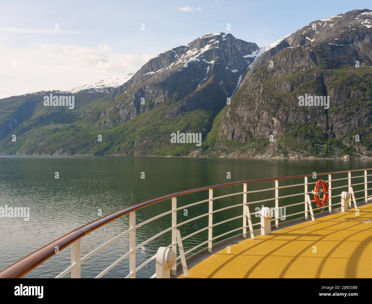 ship cruise in the norwegian hardangerfjord Stock Photo - Alamy