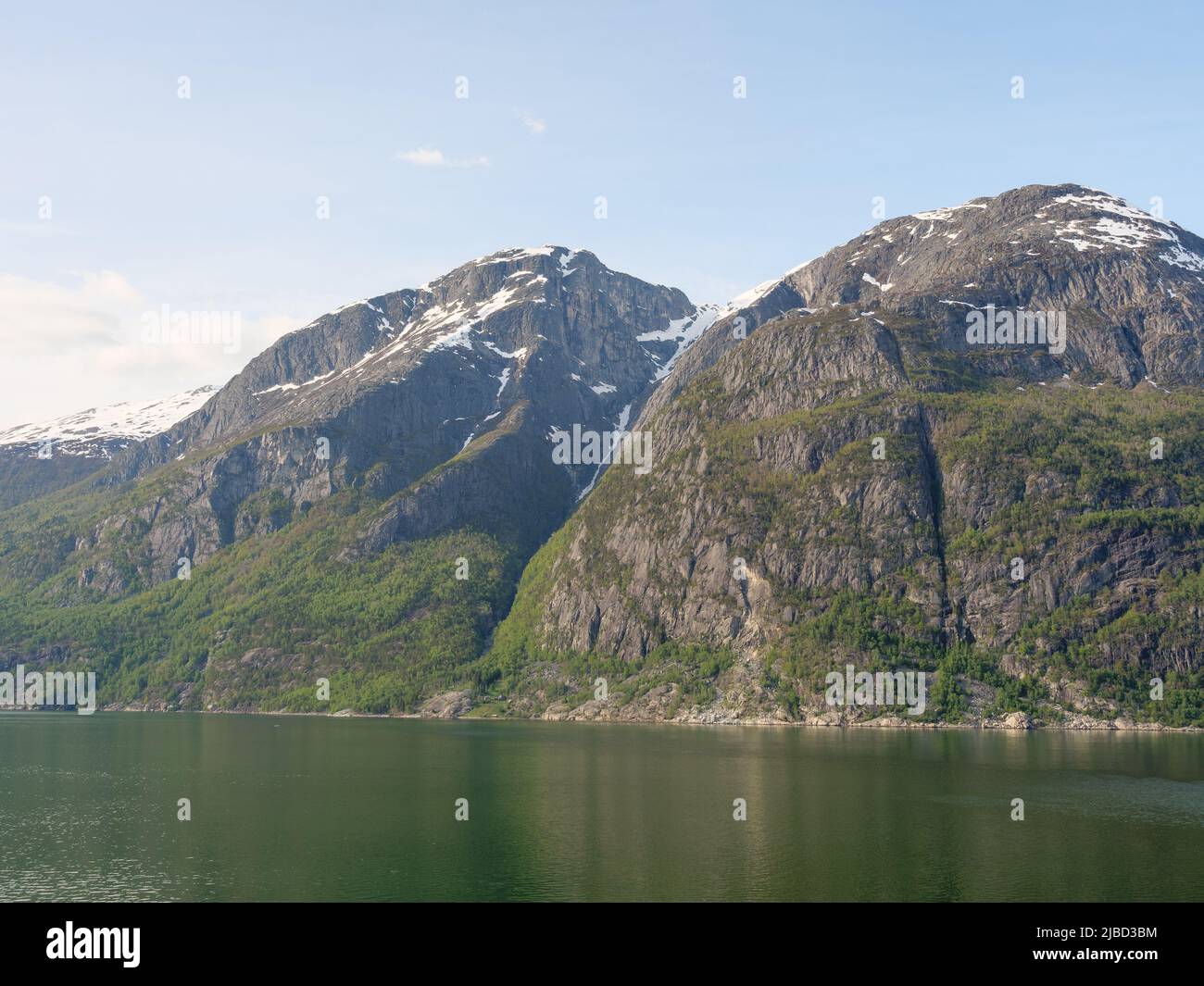 ship cruise in the norwegian hardangerfjord Stock Photo - Alamy