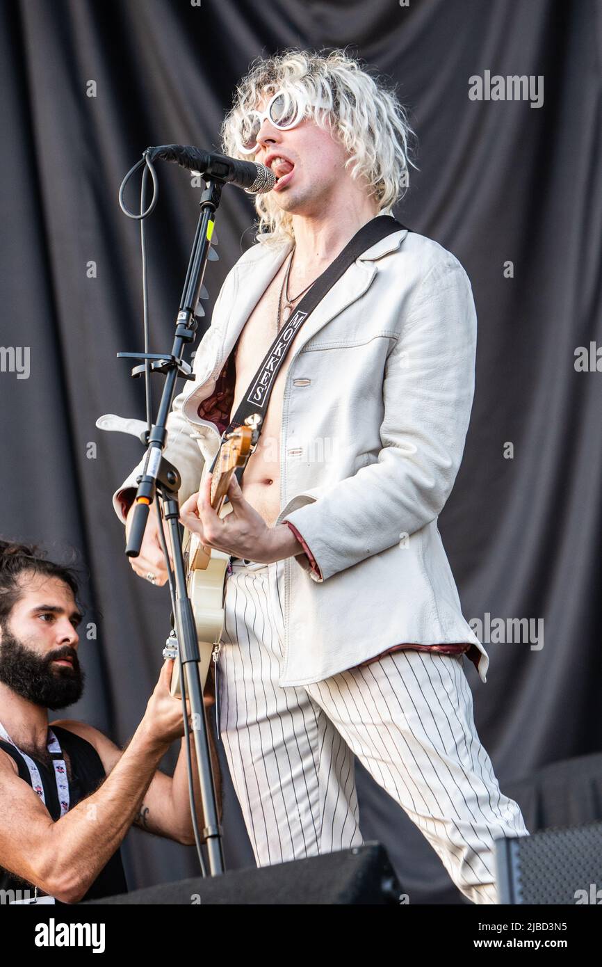 Bologna Italy. 04 June 2022. The English singer songwriter BARNS ...