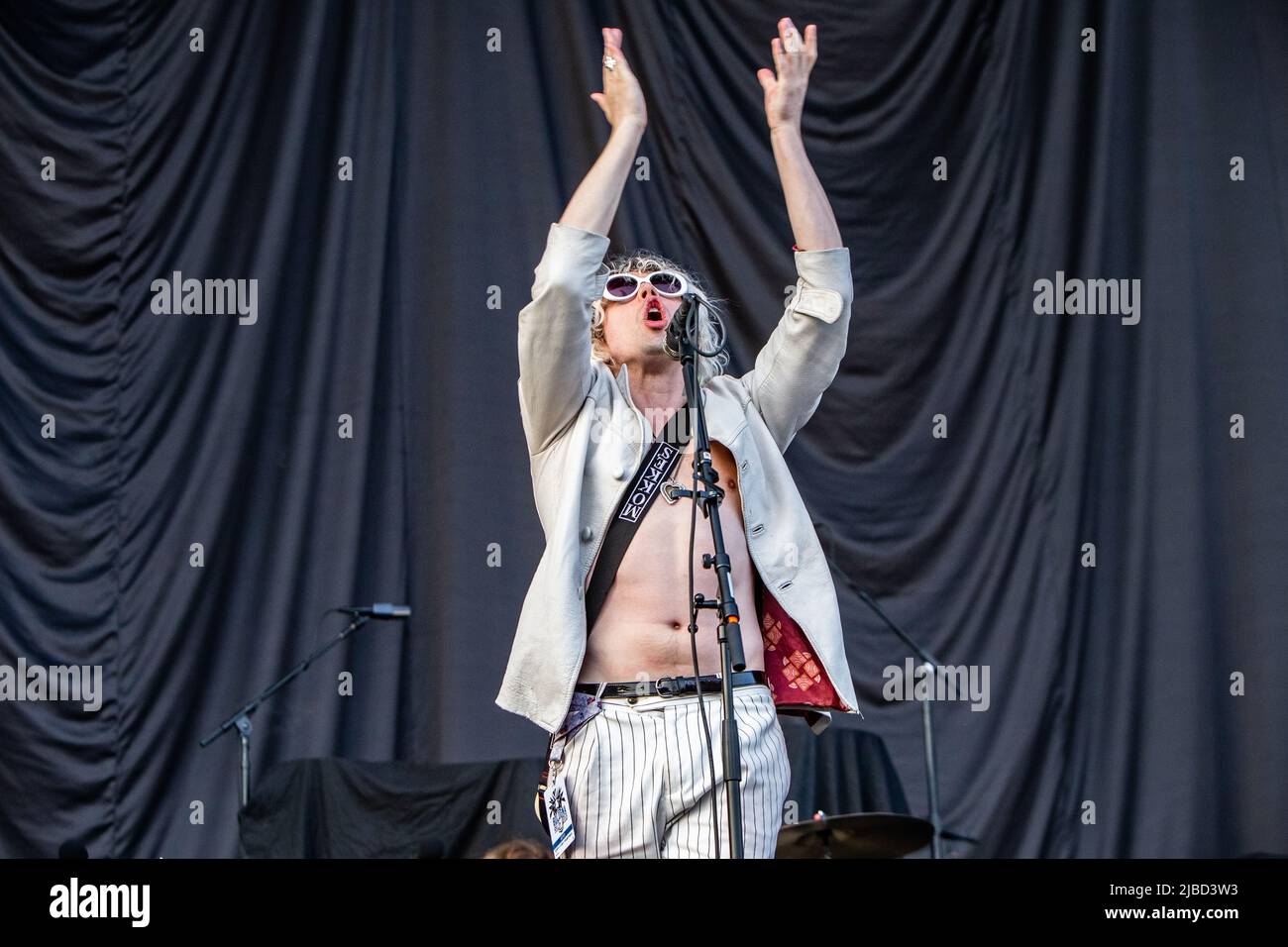 Bologna Italy. 04 June 2022. The English singer songwriter BARNS ...