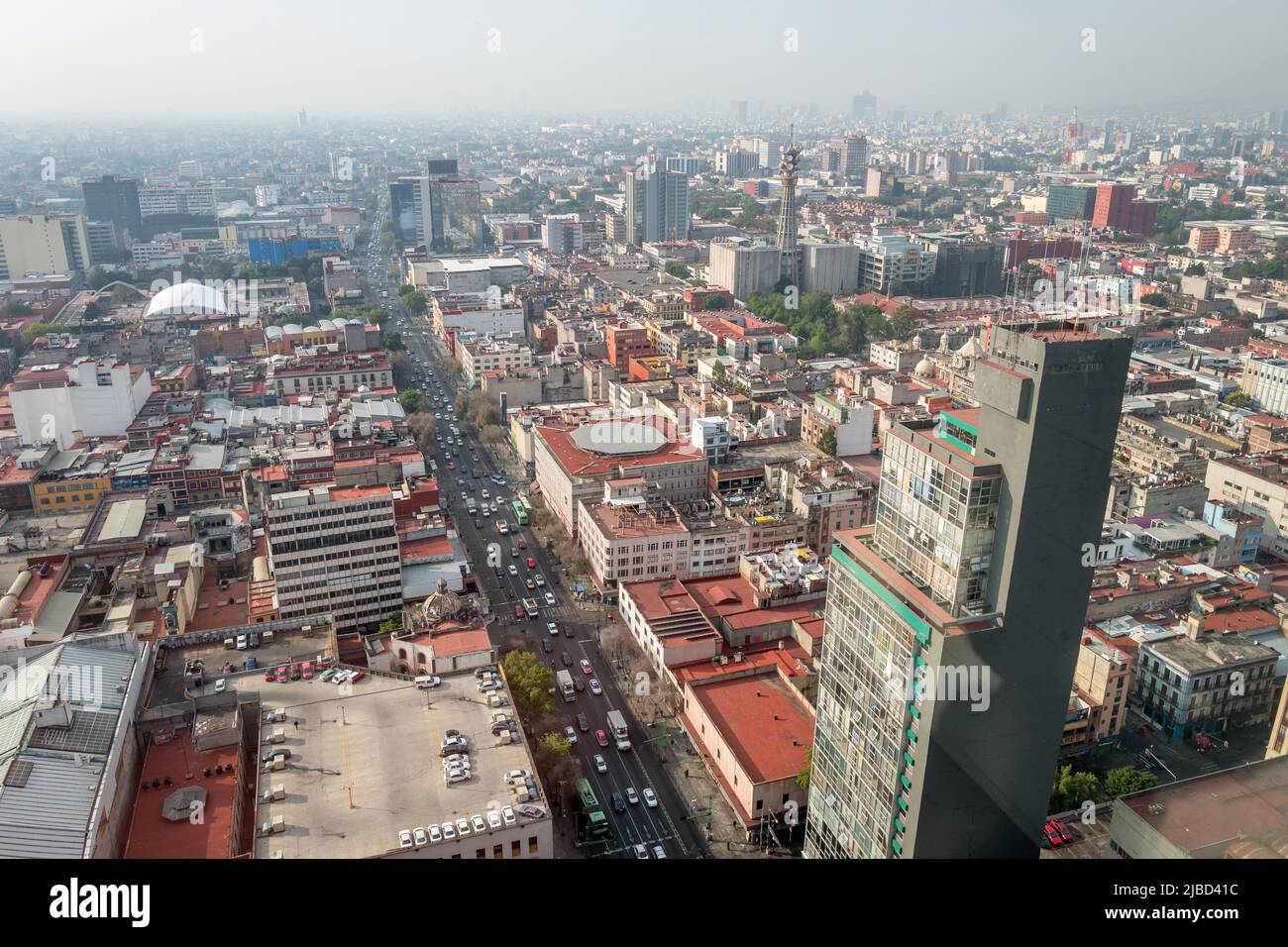 Mexico City, January 18th 2019: The Torre Latinoamericana, in downtown ...